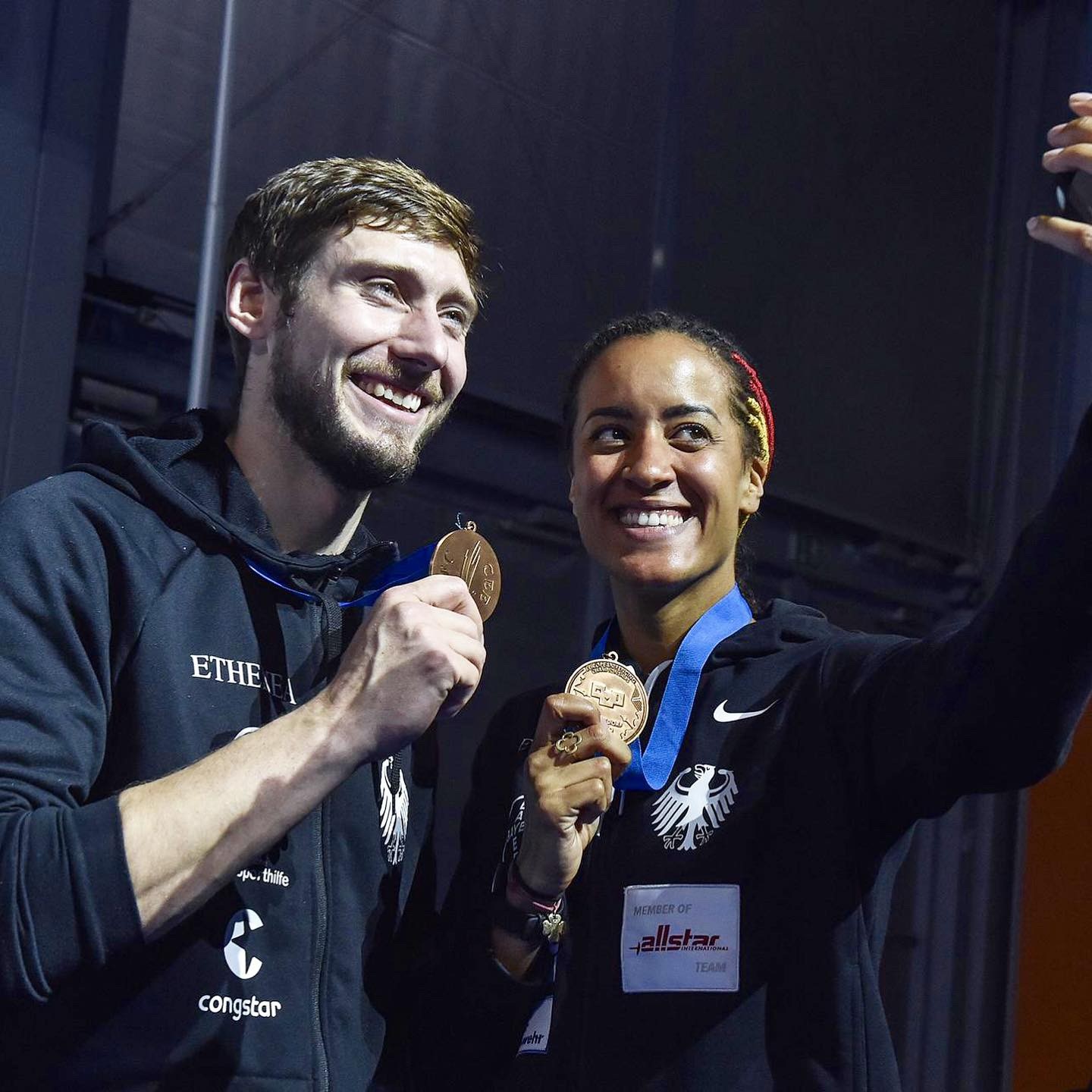 Fecht-EM 2019 in Düsseldorf - Dr. Mayer und Hr. Bolay gratulieren - ZFOS